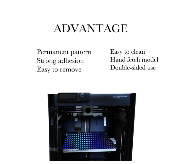 Bambu Lab build plate x1c Pey Upgraded H1H Plate Light Beam Phantom For ...