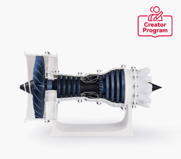 Bambu Lab - Jet Engine Model Components Kit 006 :: MICROWARE (tm), s.r.o.